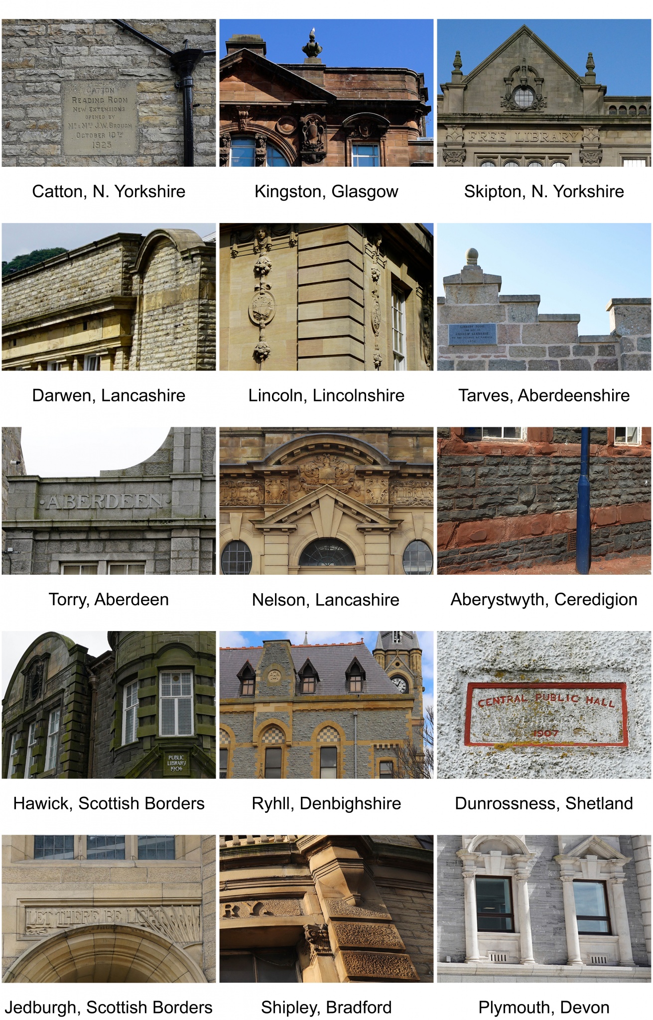 Stone and stone-faced buildings – CarnegieLibrariesOfBritain